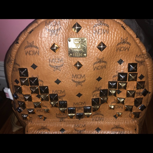 MCM | Bags | Authentic Mcm Limited Edition Studded Backpack | Poshmark
